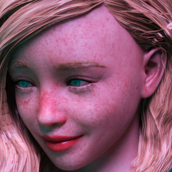 Winny Portrait 3D Render, Digital Art by LanceColbert