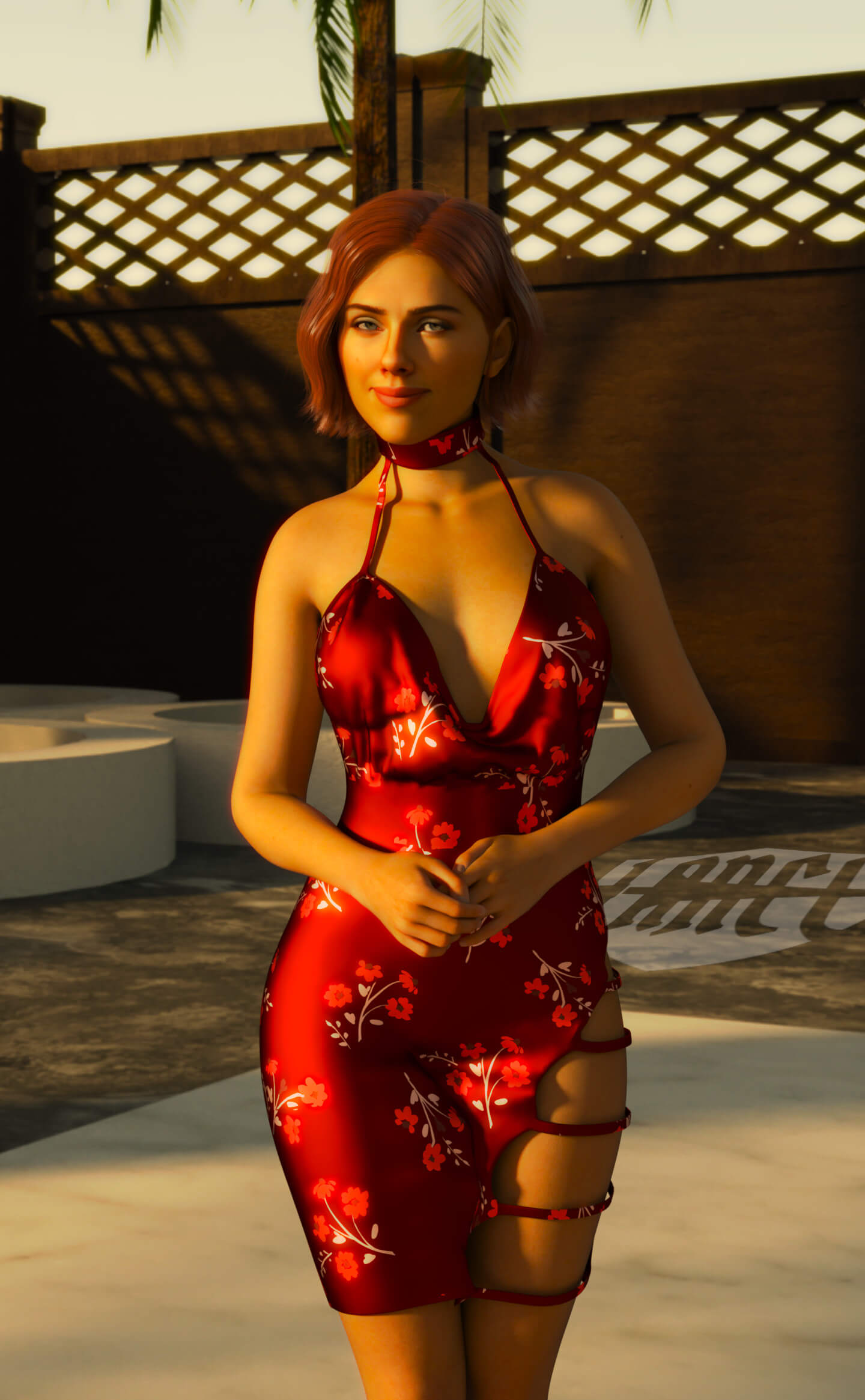 ScarJo Stops By 3D Render, Digital Art by LanceColbert