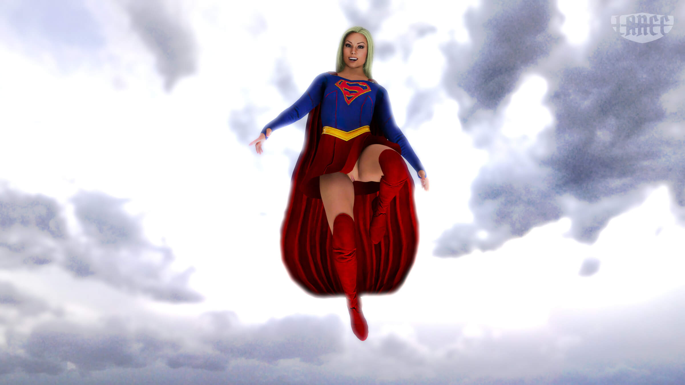 Stacy Keibler Supergirl 3D Render, Digital Art by LanceColbert