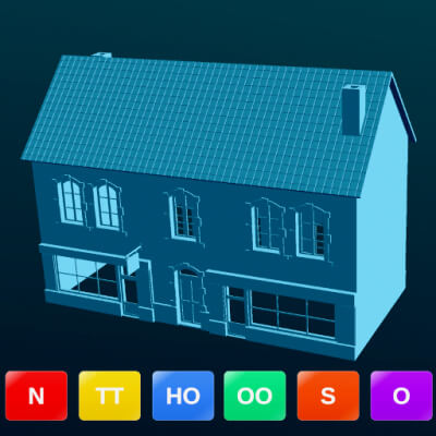 Charming French Village Shop House - Ho, Tt And Other Scales 3D Model ...