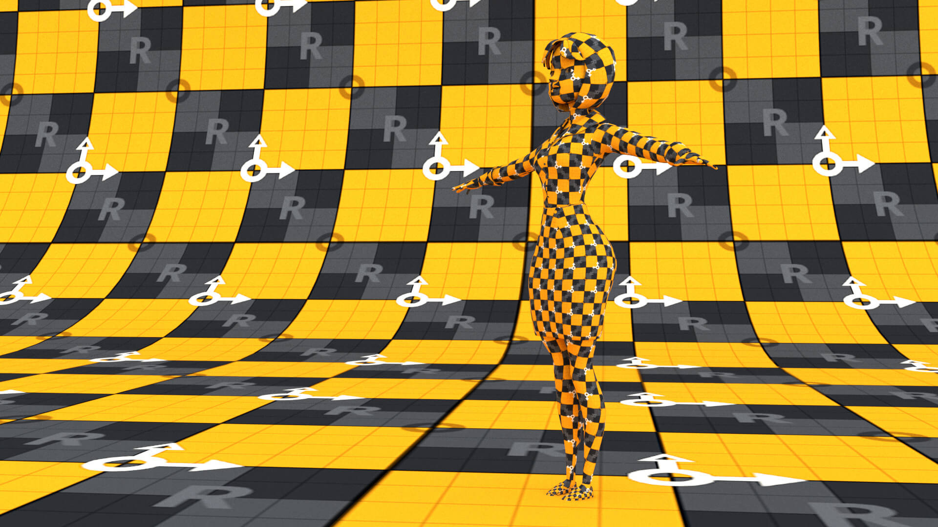 laos Black Toon Female - 3D Model by LAOMUSIC ARTS