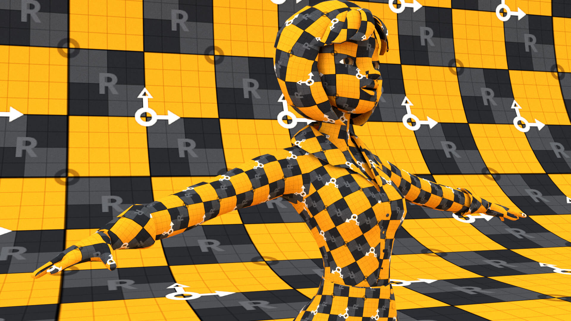 laos Black Toon Female - 3D Model by LAOMUSIC ARTS