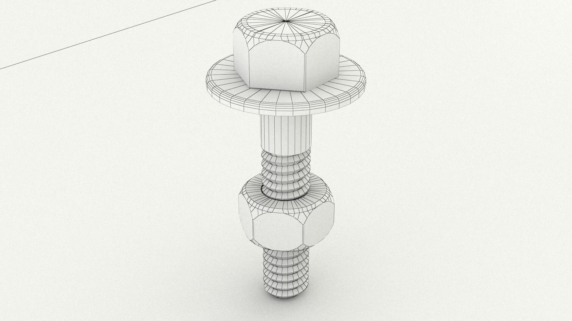 laos bolt nut washer - 3D Model by LAOMUSIC ARTS