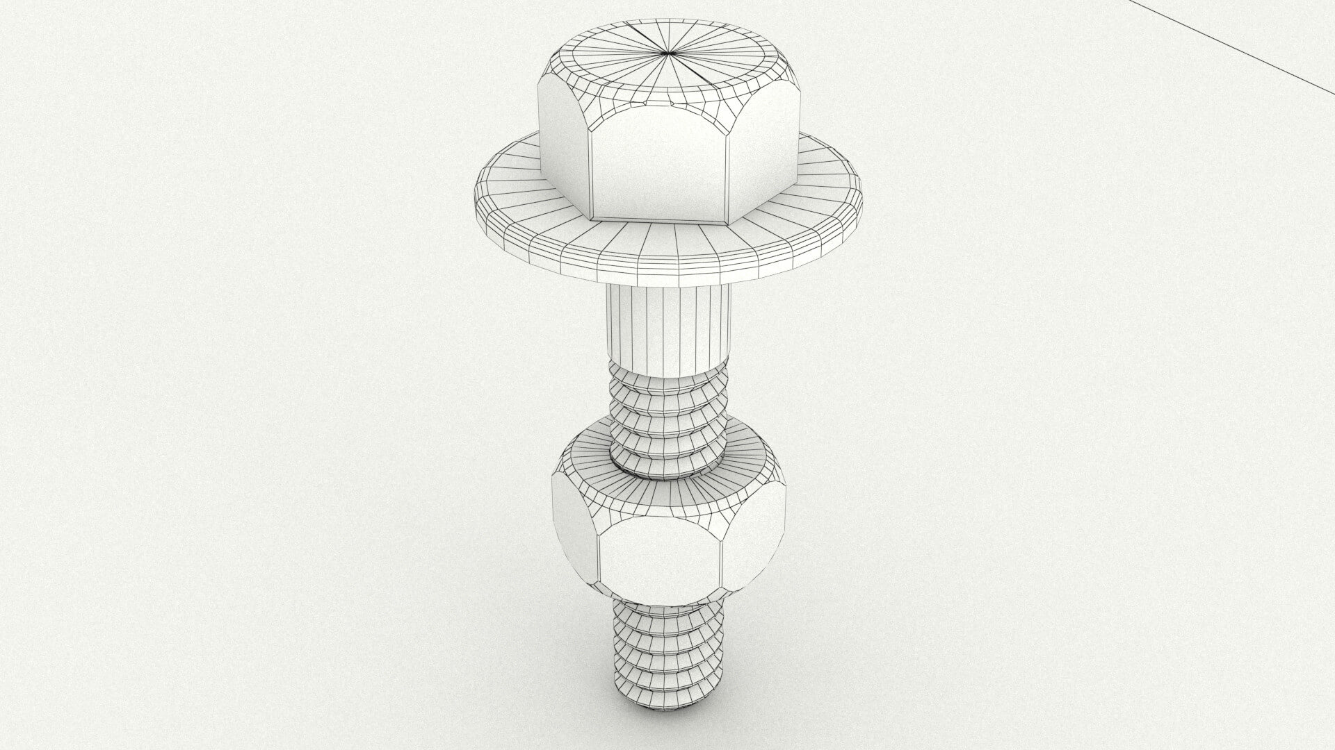 laos bolt nut washer - 3D Model by LAOMUSIC ARTS