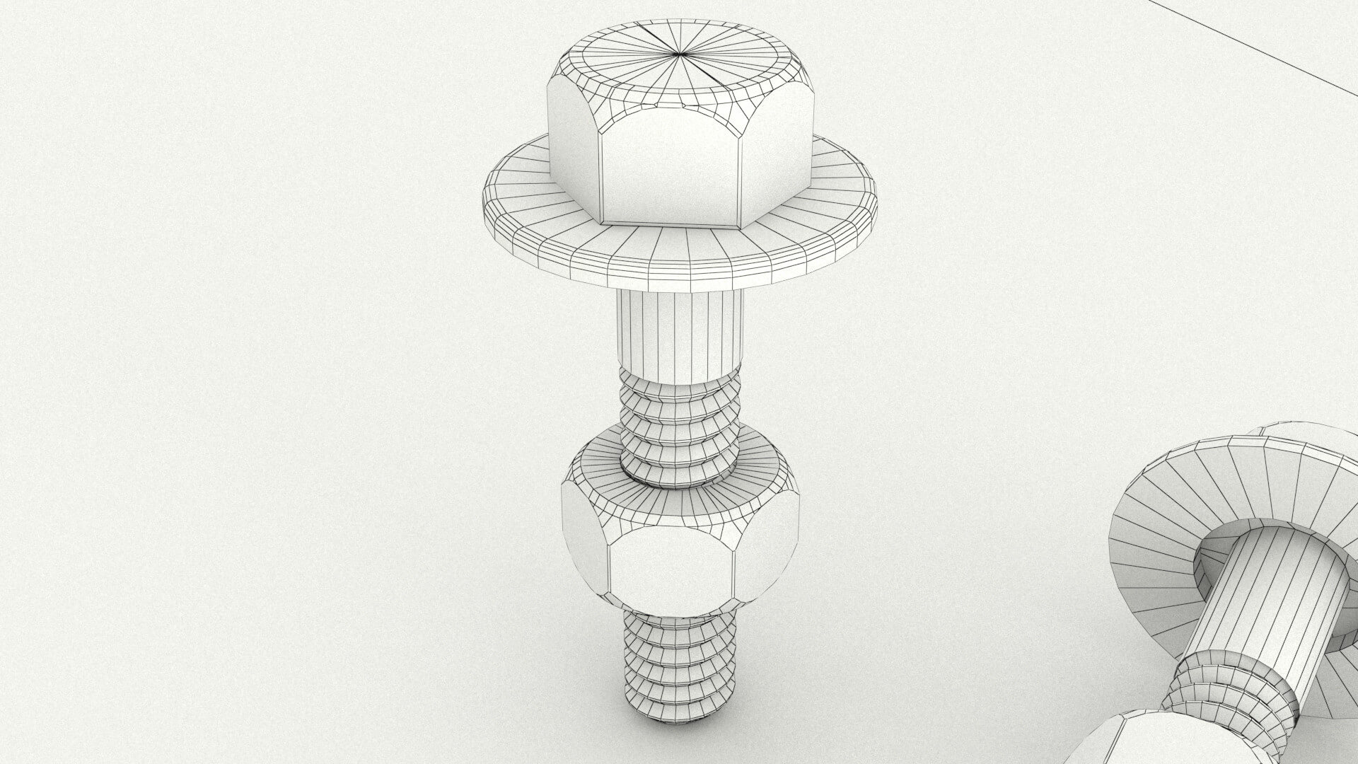 laos bolt nut washer - 3D Model by LAOMUSIC ARTS