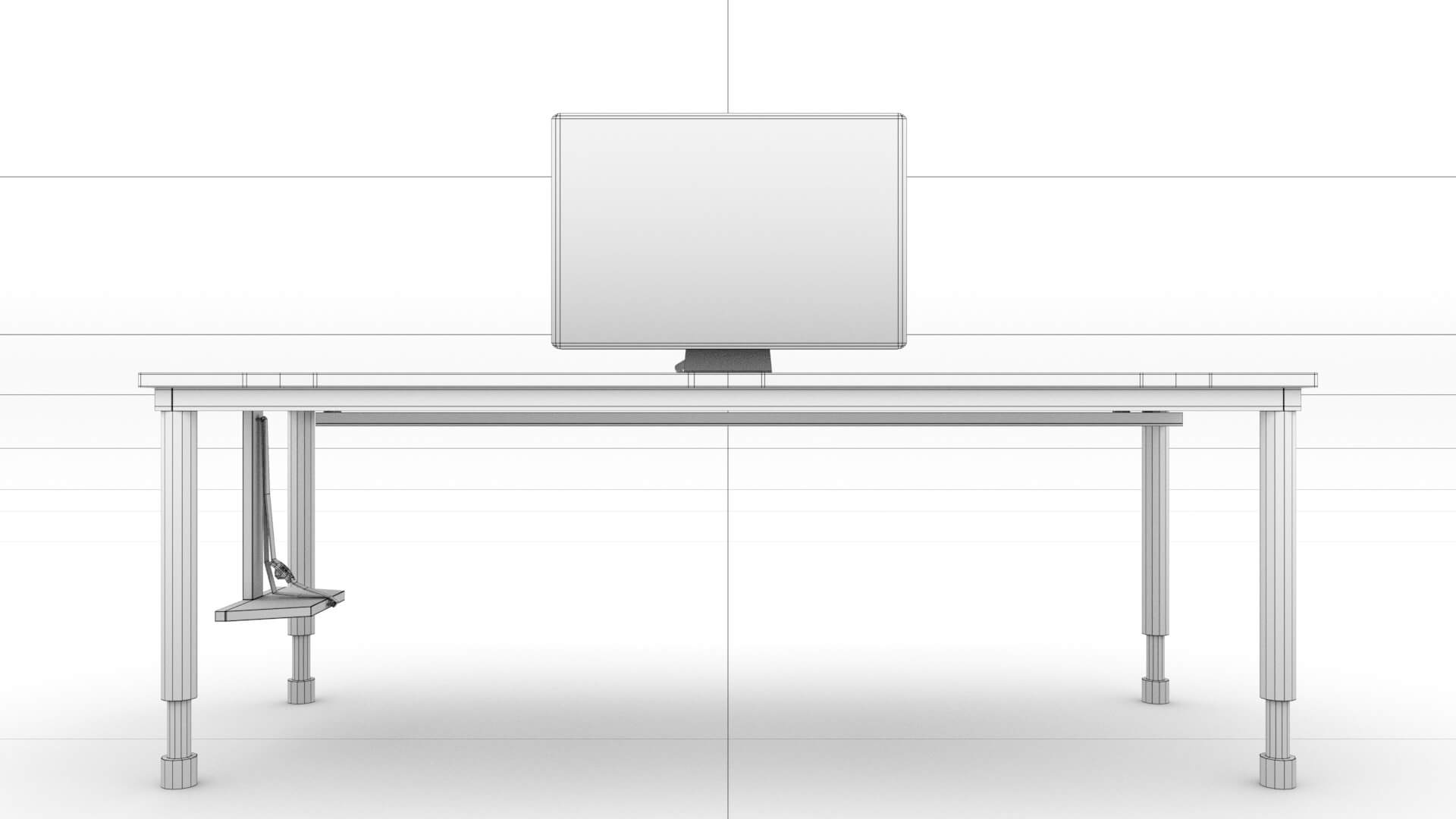 Laos Computer Desk - 3D Model by LAOMUSIC ARTS