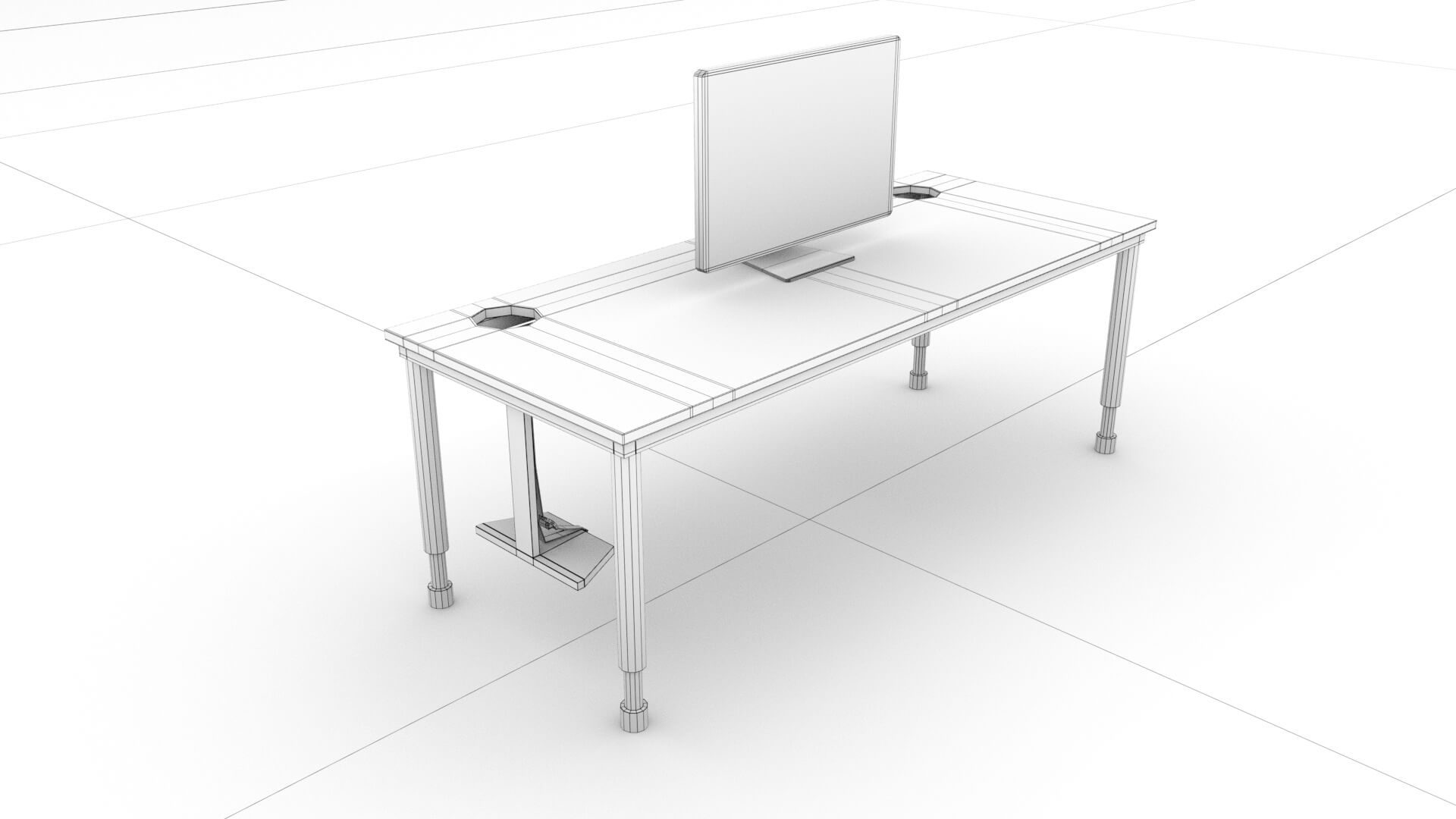 Laos Computer Desk - 3D Model by LAOMUSIC ARTS