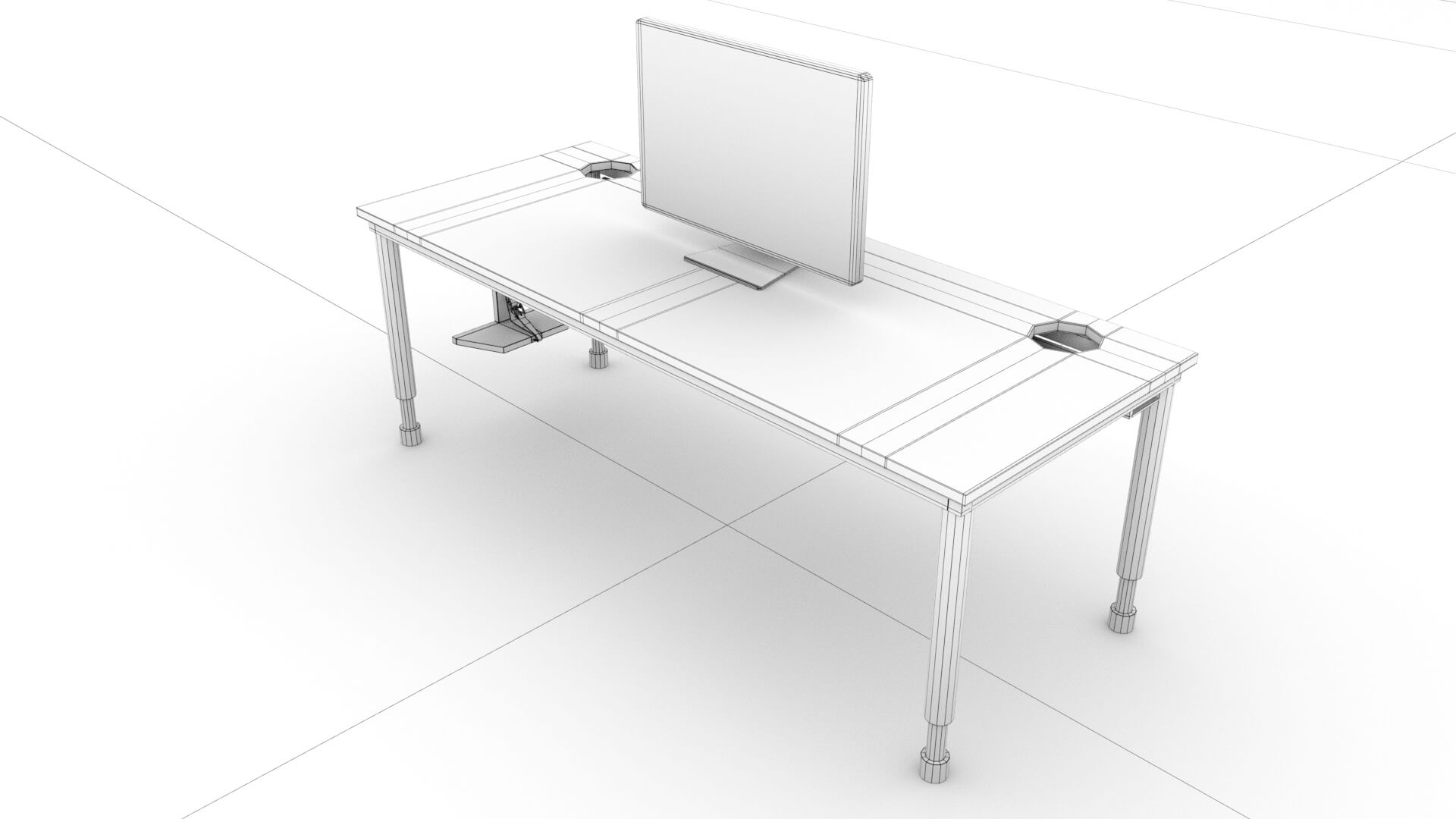Laos Computer Desk - 3D Model by LAOMUSIC ARTS