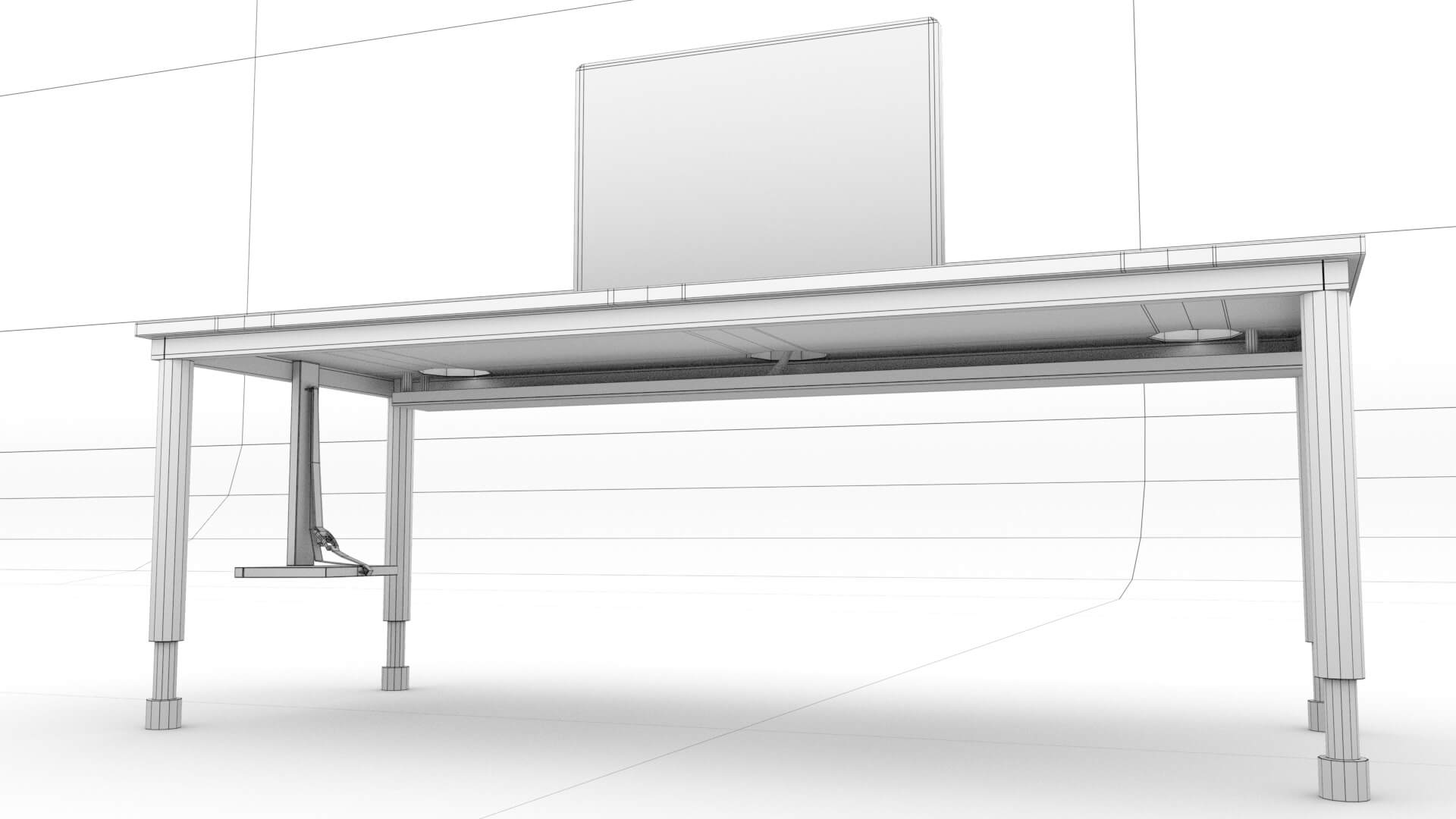 Laos Computer Desk - 3D Model by LAOMUSIC ARTS