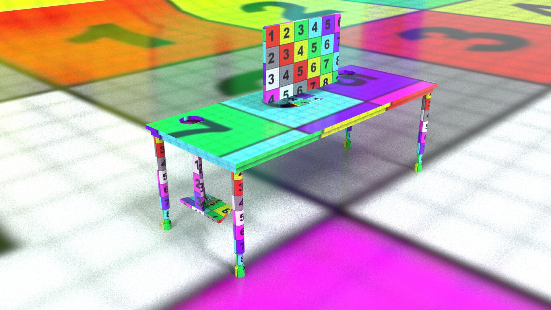 Laos Computer Desk - 3D Model by LAOMUSIC ARTS