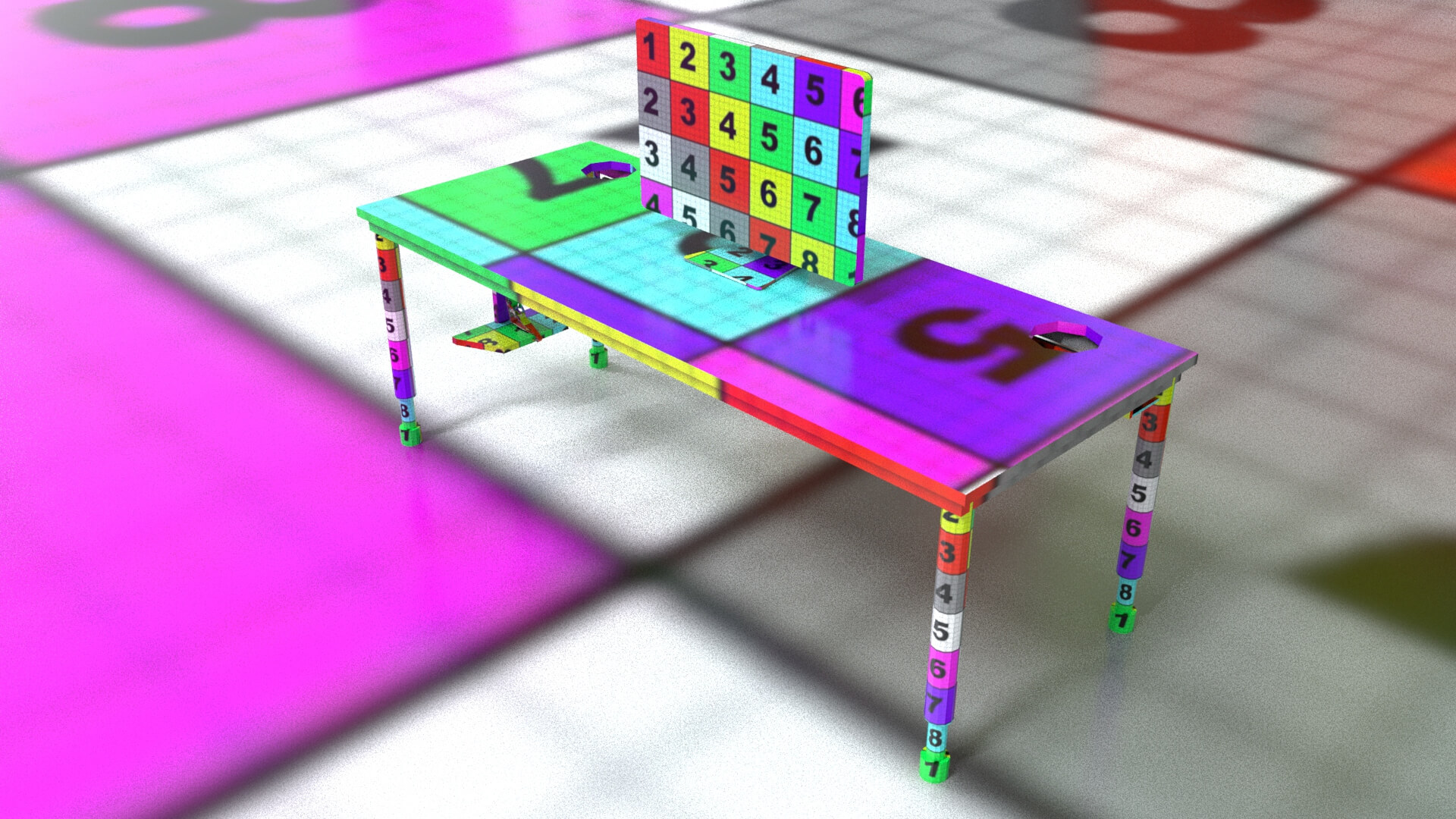 Laos Computer Desk - 3D Model by LAOMUSIC ARTS