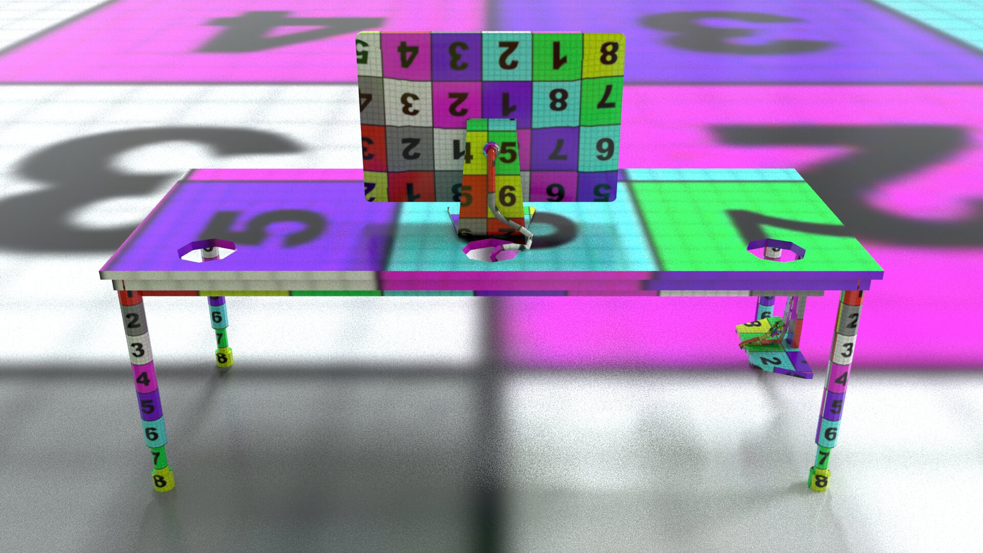 Laos Computer Desk - 3D Model by LAOMUSIC ARTS