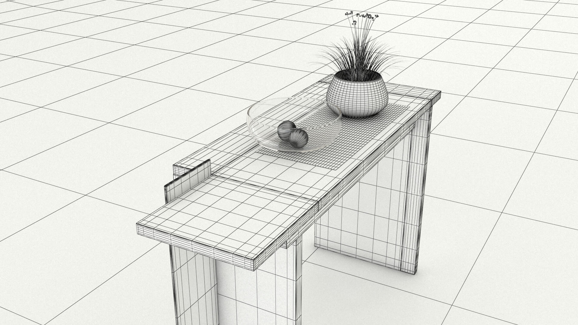 laos Console Table - 3D Model by LAOMUSIC ARTS