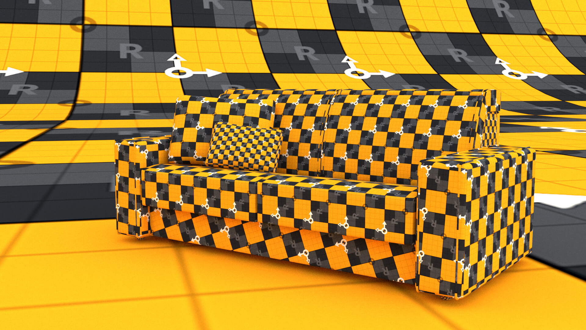 laos Design Sofa - 3D Model by LAOMUSIC ARTS