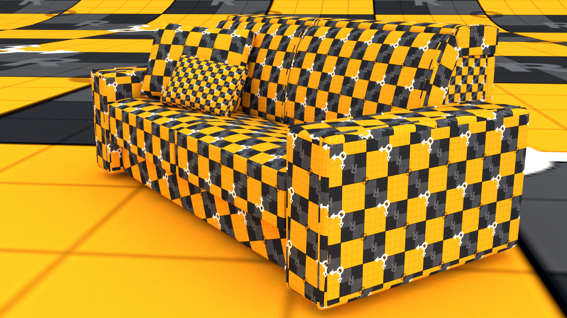 laos Design Sofa - 3D Model by LAOMUSIC ARTS