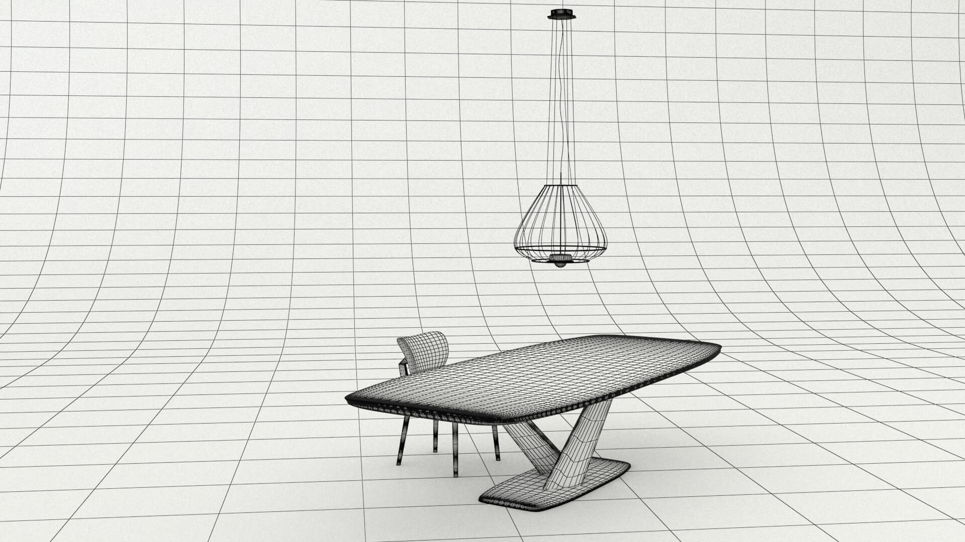 laos Dining Table - 3D Model by LAOMUSIC ARTS