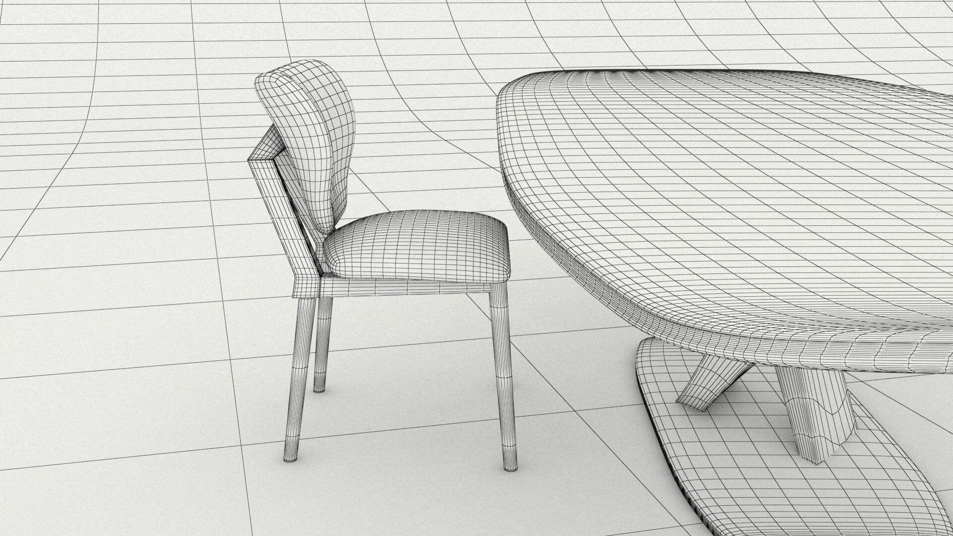 laos Dining Table - 3D Model by LAOMUSIC ARTS