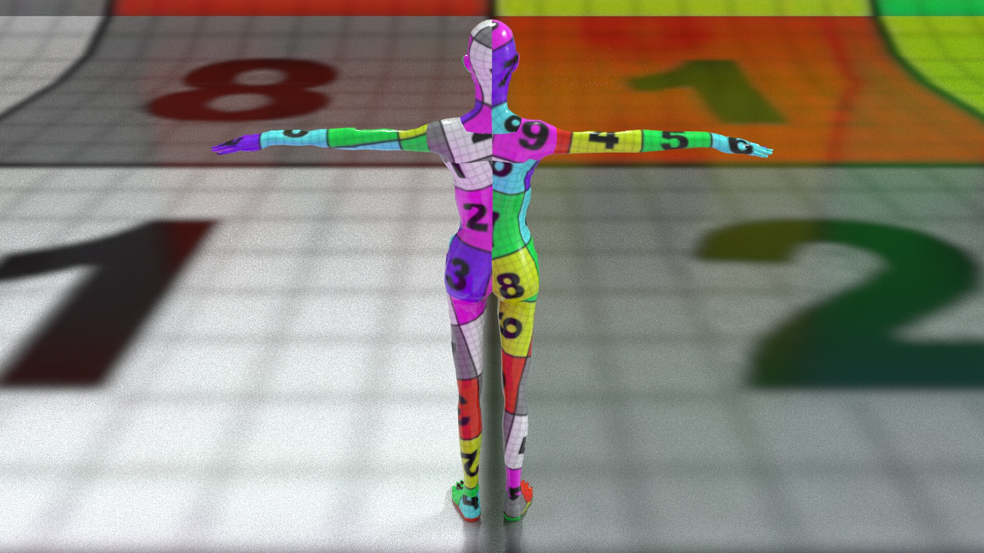 laos Female Skinny Zombie - 3D Model by LAOMUSIC ARTS