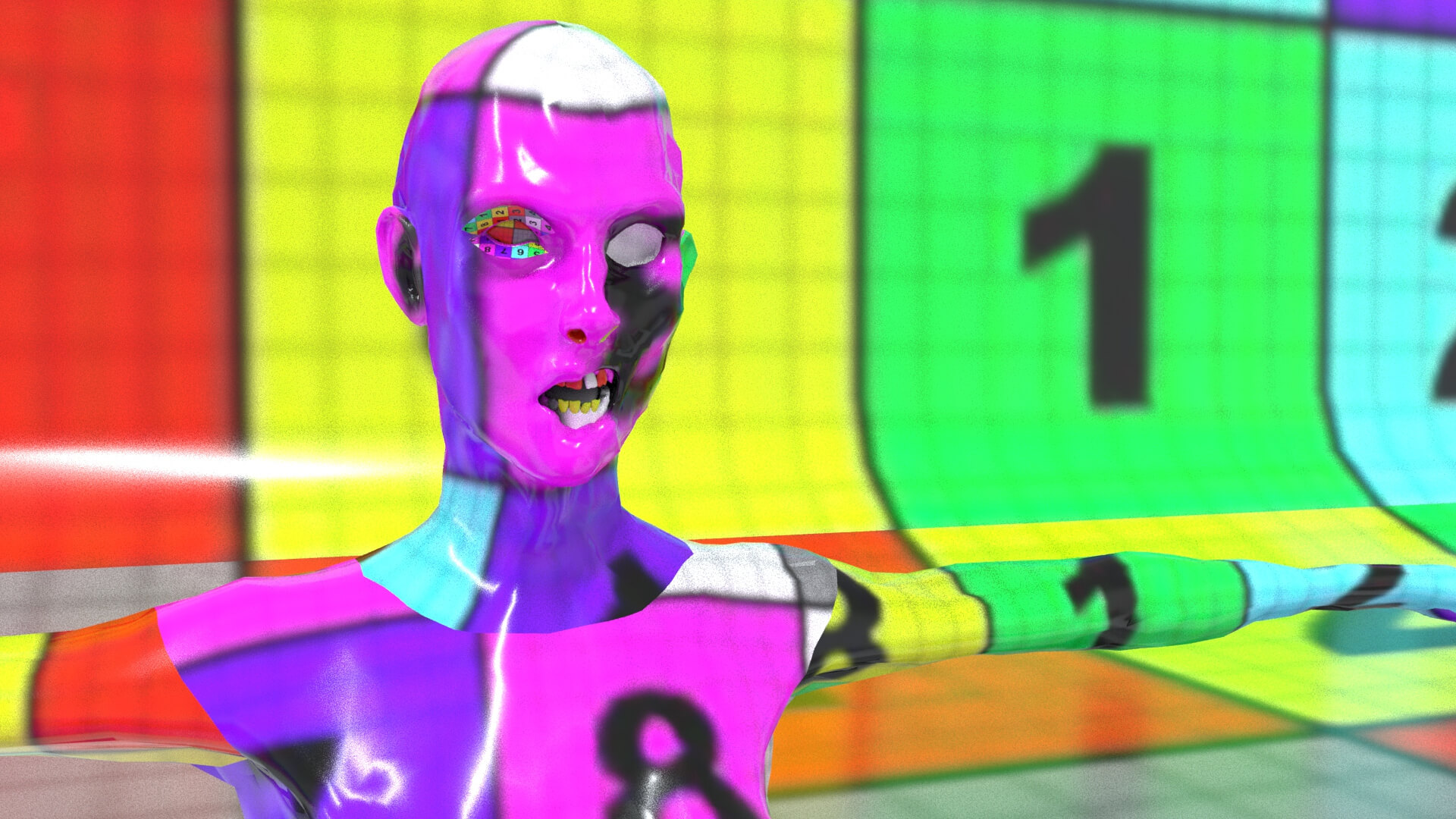 laos Female Skinny Zombie - 3D Model by LAOMUSIC ARTS