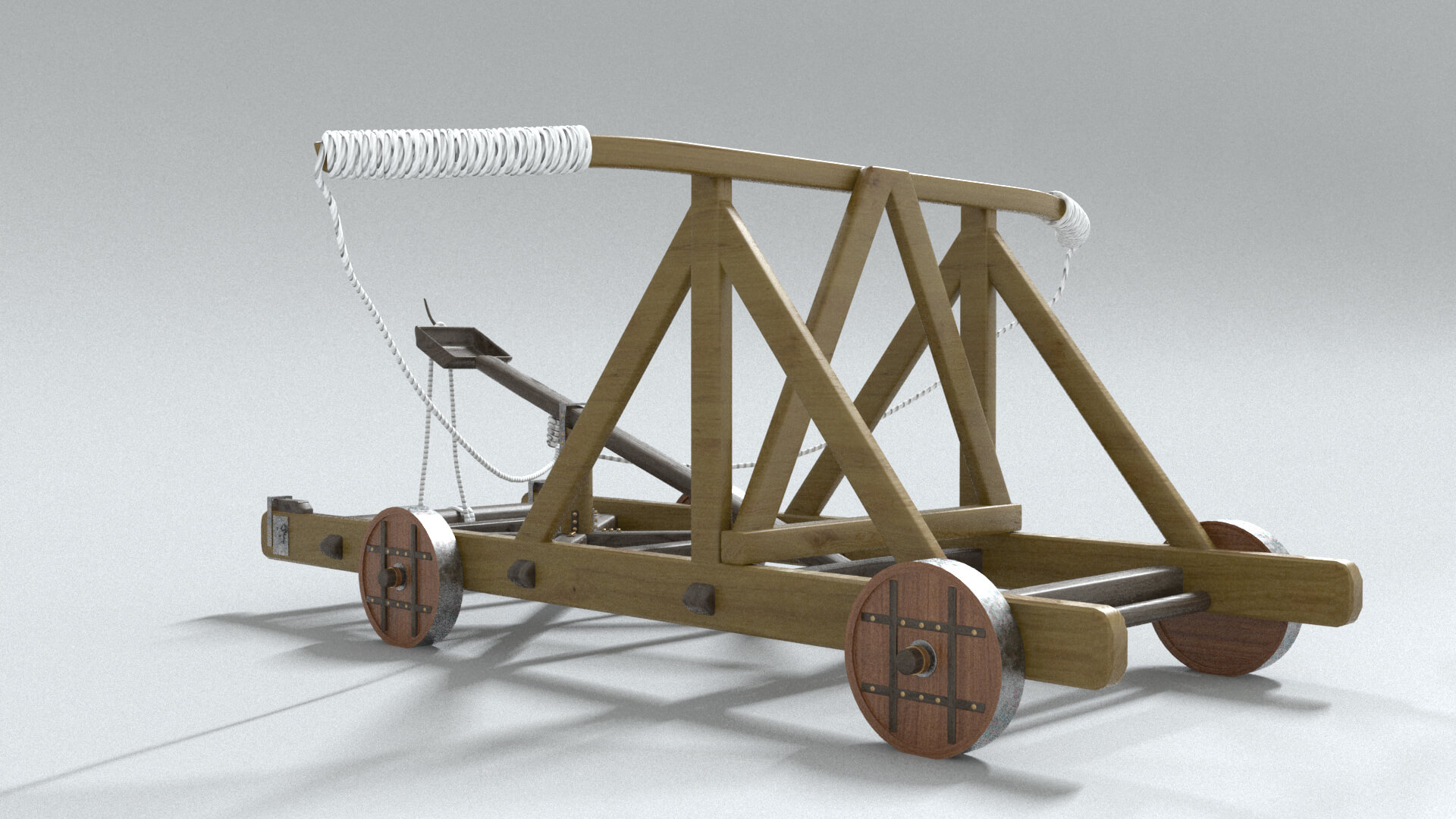 laos Game Medieval Catapult - 3D Model by LAOMUSIC ARTS