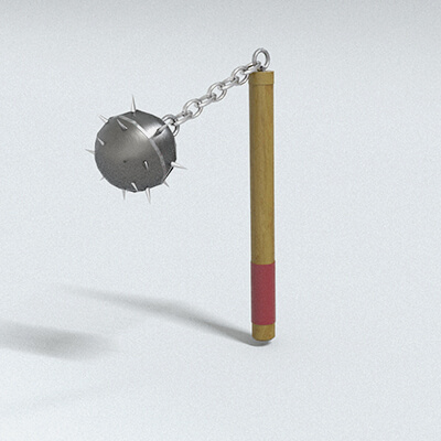 laos Game Medieval Flail - 3D Model by LAOMUSIC ARTS