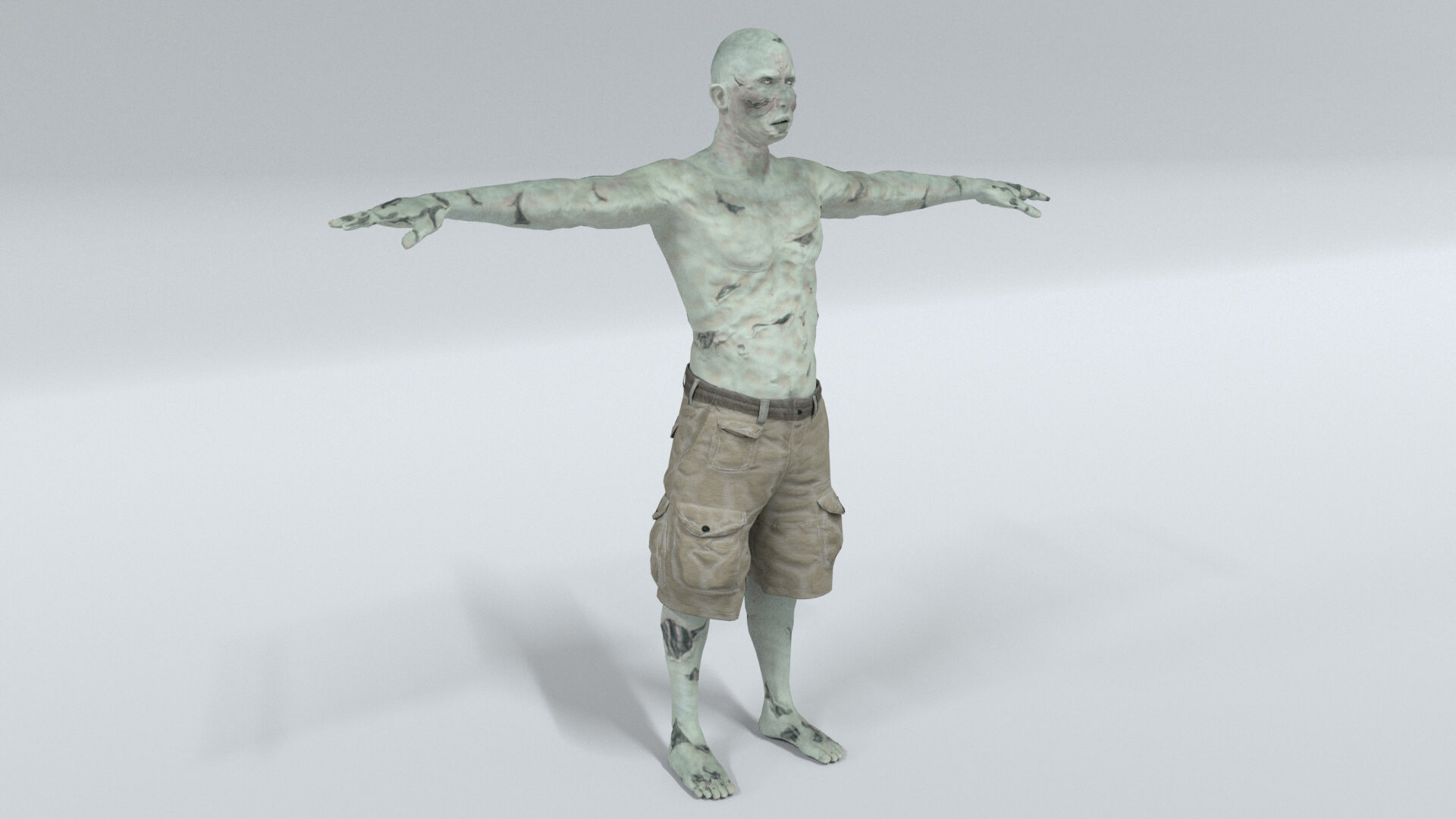laos Male Zombie - 3D Model by LAOMUSIC ARTS