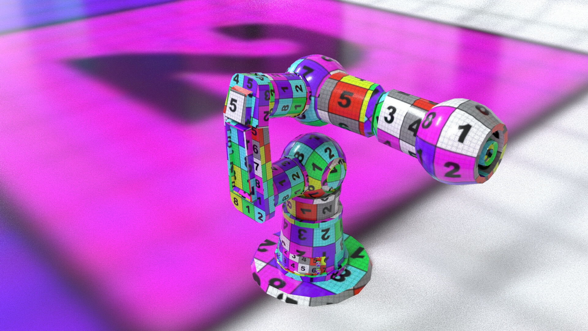 laos Mechanical arm robot - 3D Model by LAOMUSIC ARTS