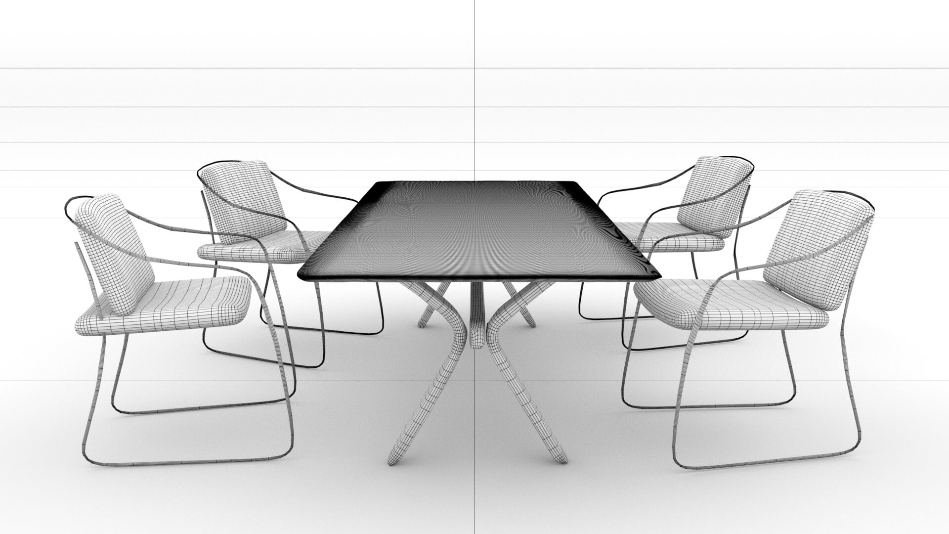 Laos Rustic Table - 3D Model by LAOMUSIC ARTS