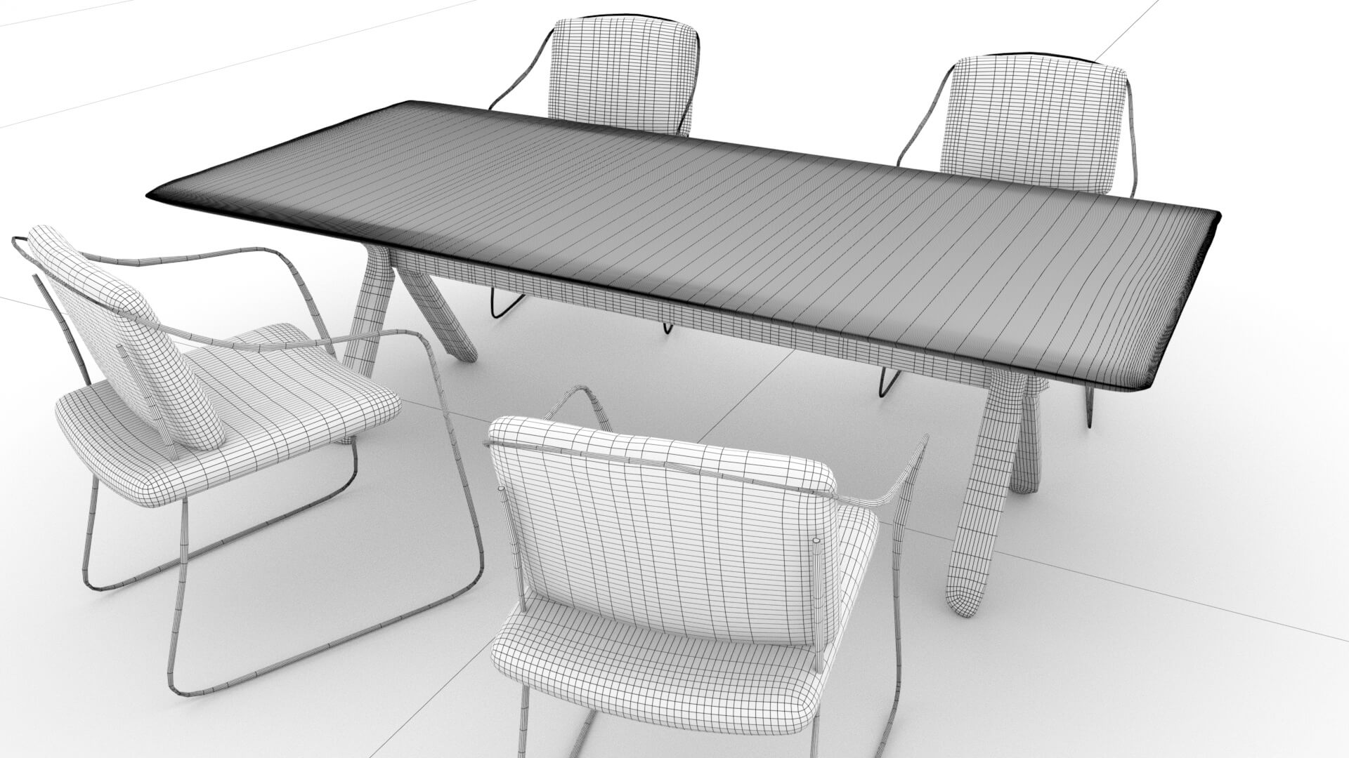 Laos Rustic Table - 3D Model by LAOMUSIC ARTS