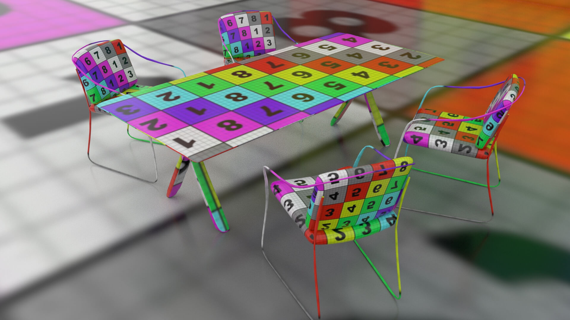 Laos Rustic Table - 3D Model by LAOMUSIC ARTS