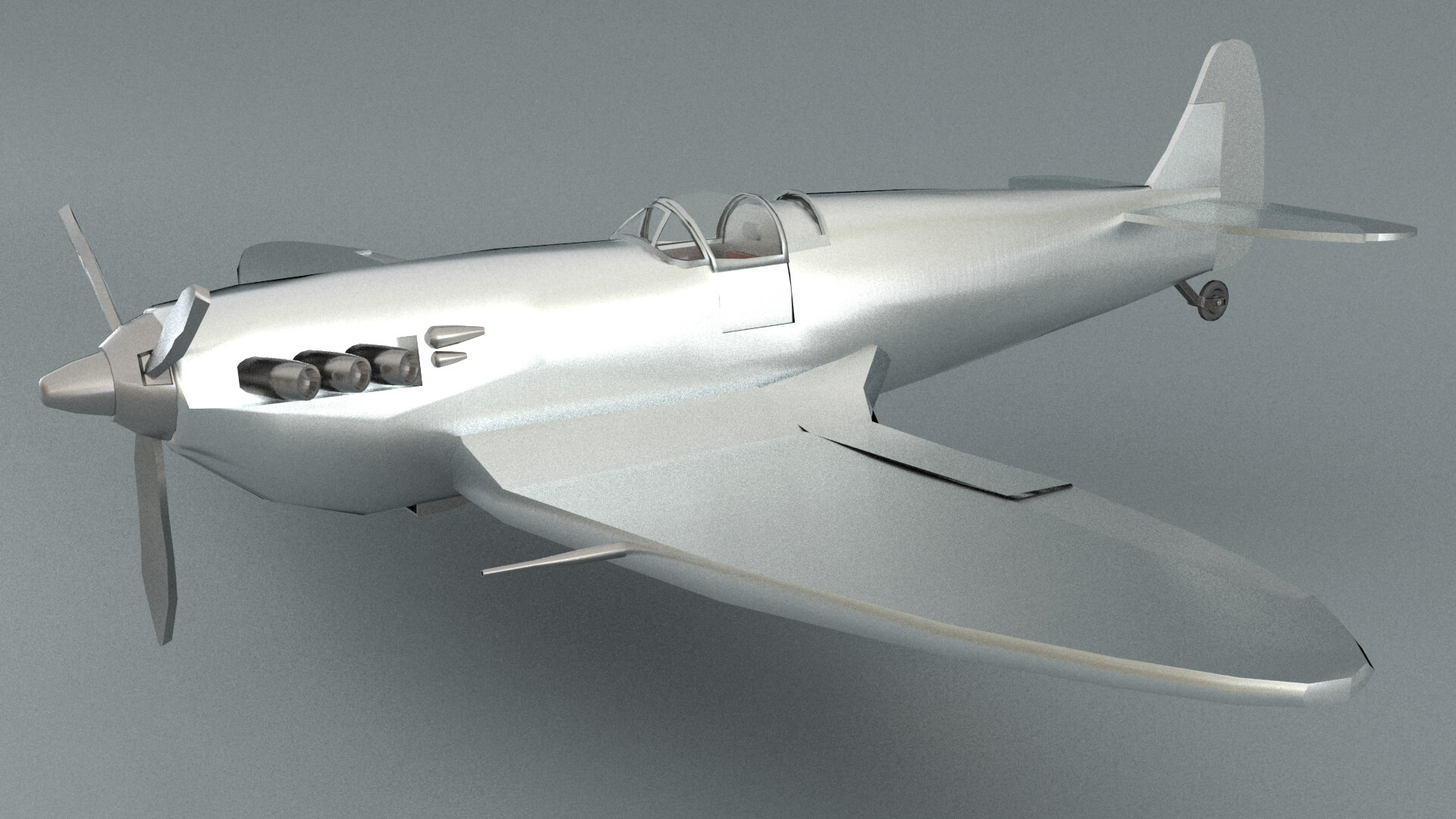 laos Spitfire Mk IIb - 3D Model by LAOMUSIC ARTS
