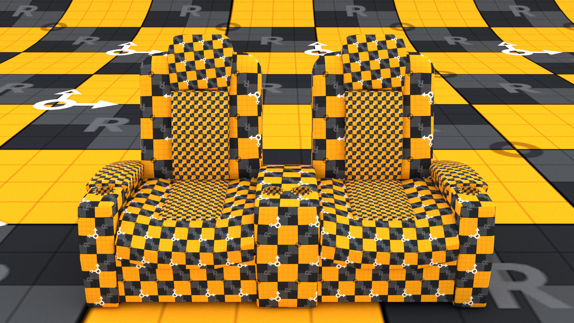 Laos Stalls/Cinema/Theater Chairs - 3D Model by LAOMUSIC ARTS