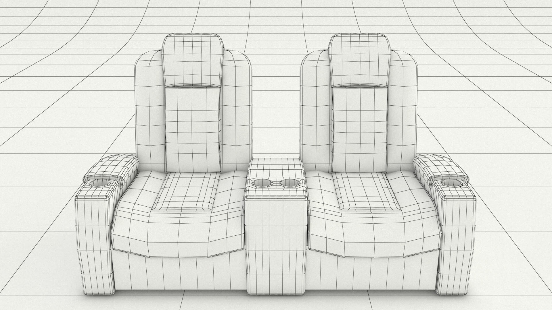 Laos Stalls/Cinema/Theater Chairs - 3D Model by LAOMUSIC ARTS