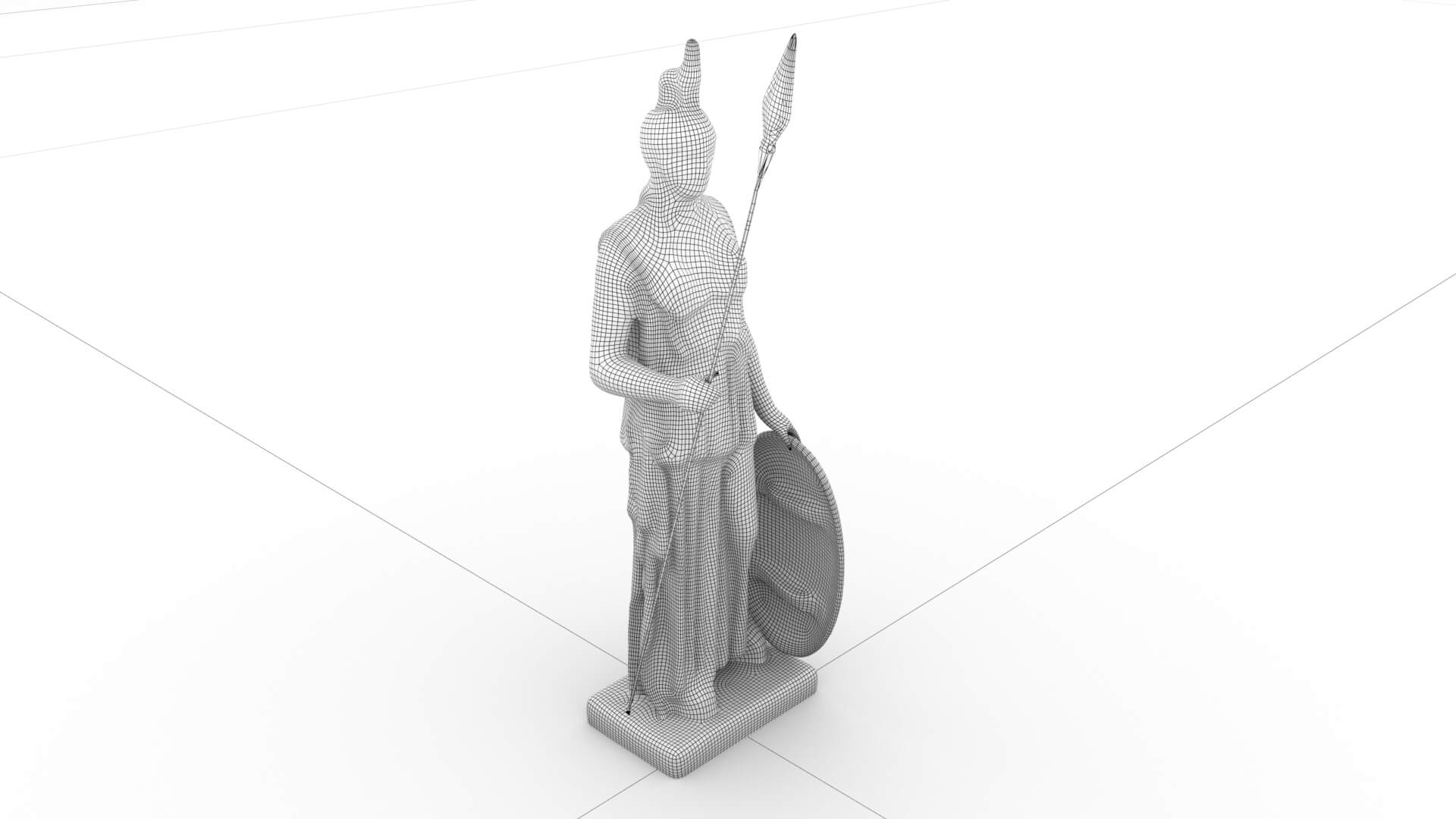 laos Statue Of Athena - 3D Model by LAOMUSIC ARTS