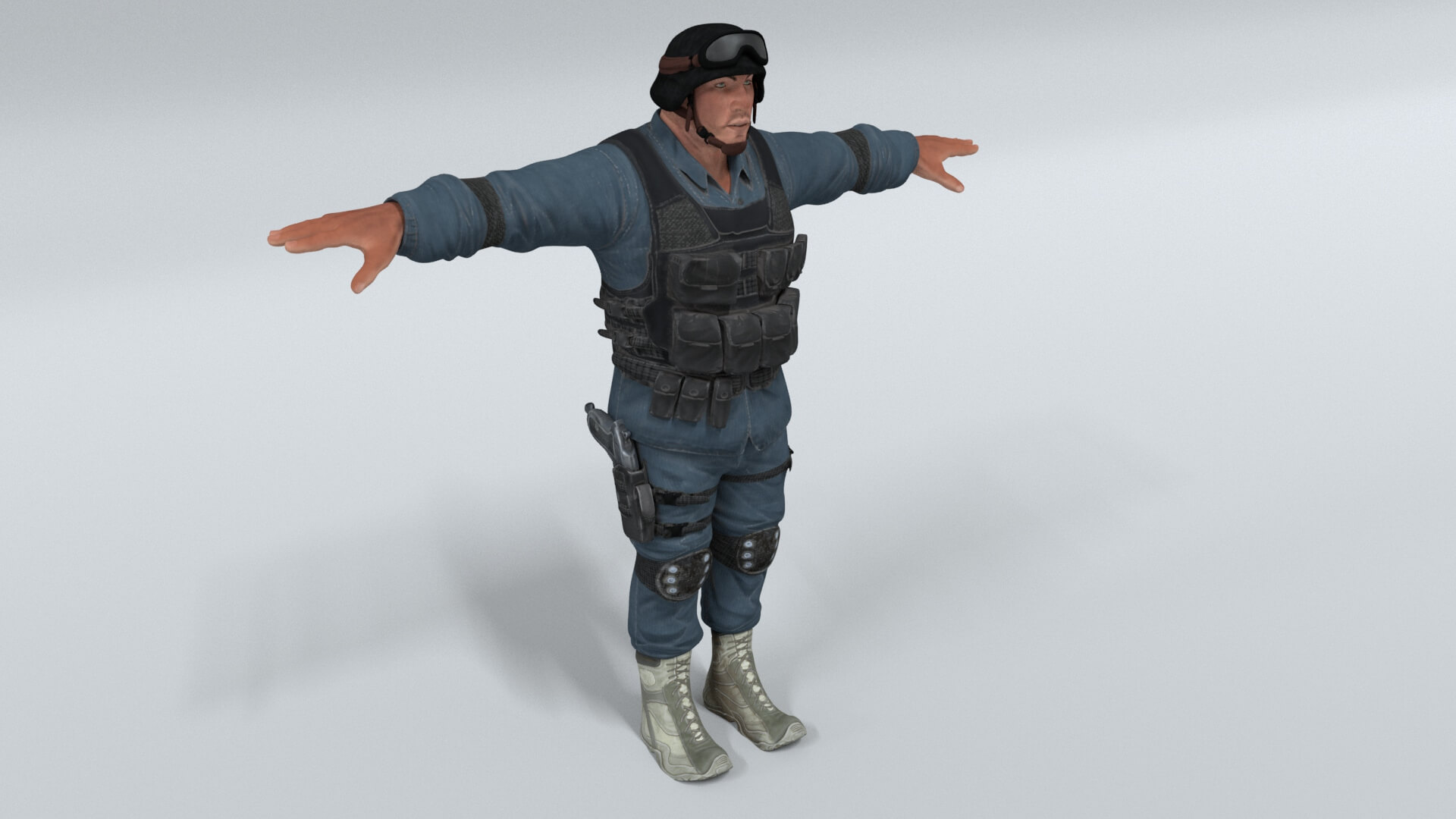 laos SWAT Soldier - 3D Model by LAOMUSIC ARTS
