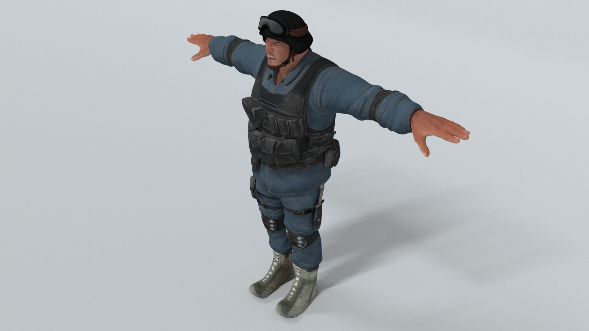 laos SWAT soldier - 3D Model by LAOMUSIC ARTS