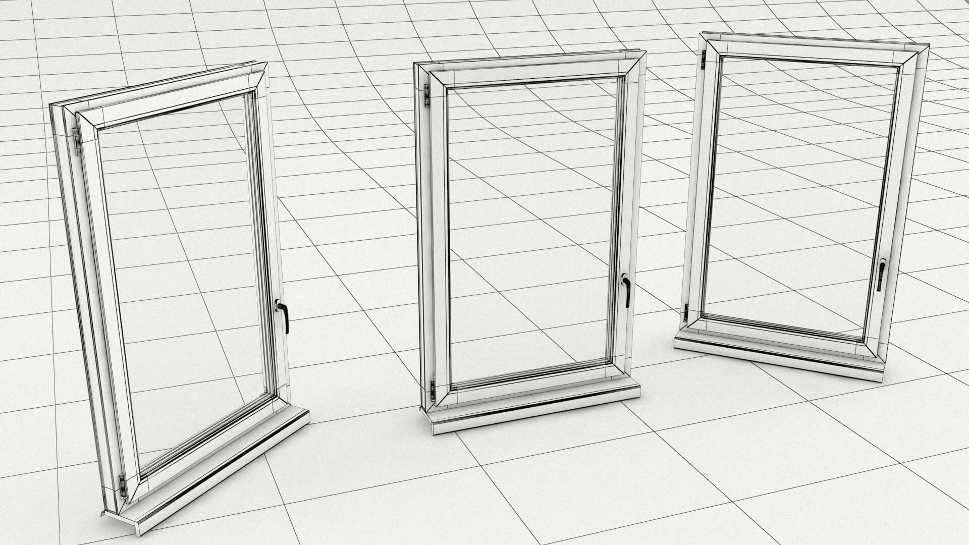 laos uPVC Window - 3D Model by LAOMUSIC ARTS