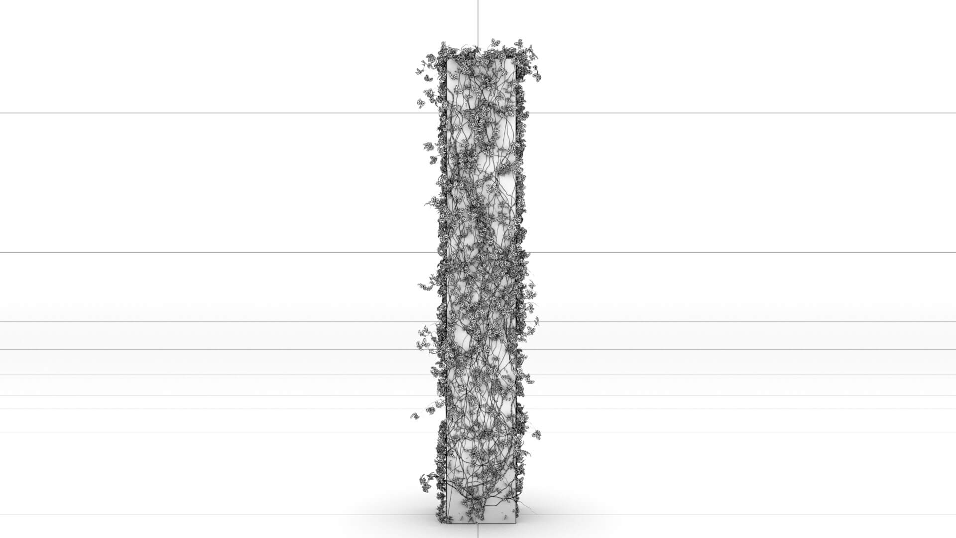 laos Vegetation Vertical Column - 3D Model by LAOMUSIC ARTS