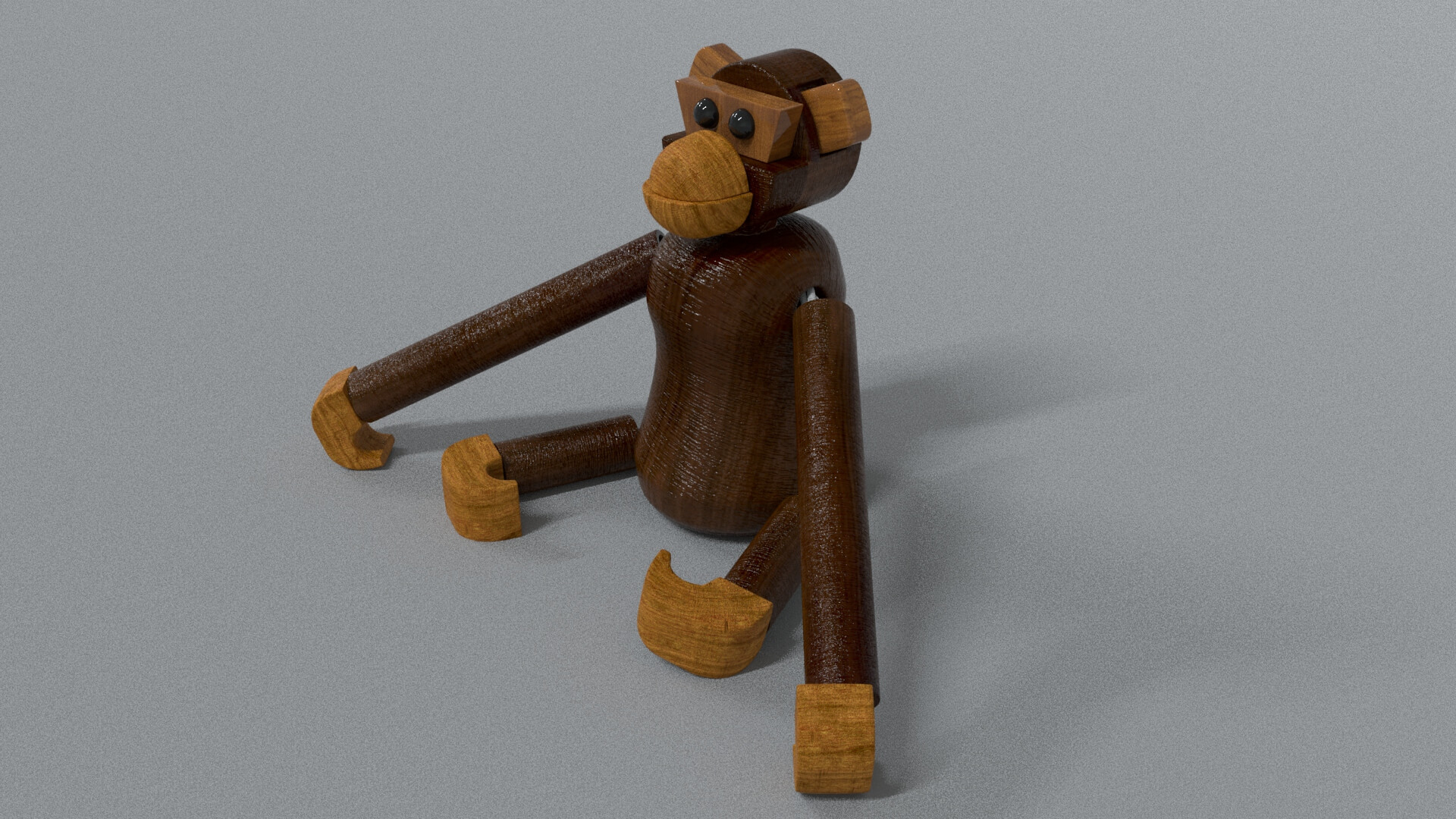 laos Wood Monkey - 3D Model by LAOMUSIC ARTS