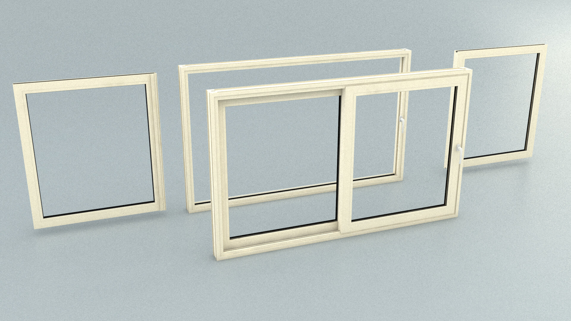 laos Aluminum Window - 3D Model by LAOMUSIC ARTS