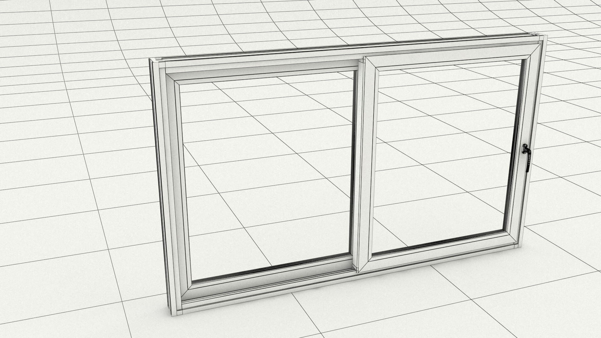 laos Aluminum Window - 3D Model by LAOMUSIC ARTS