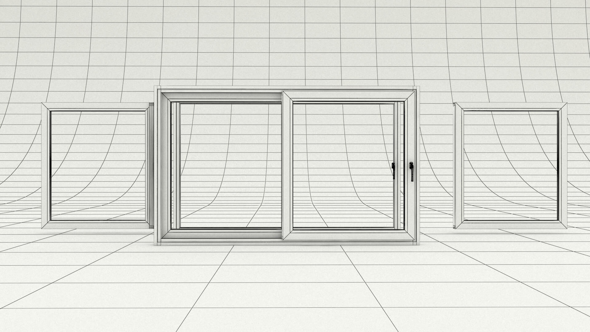 laos Aluminum Window - 3D Model by LAOMUSIC ARTS