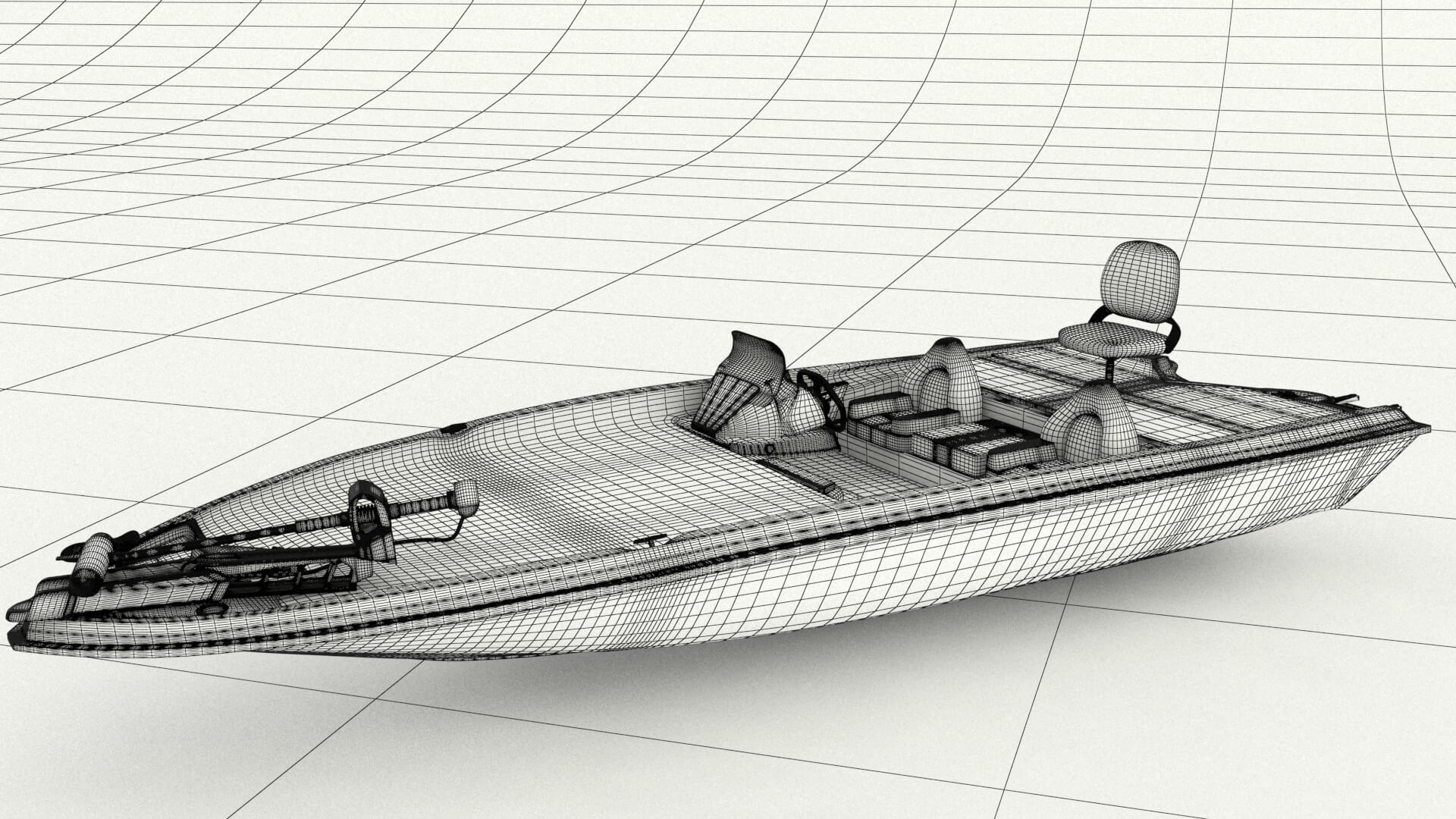 Laosbassfishingboat - 3D Model by LAOMUSIC ARTS