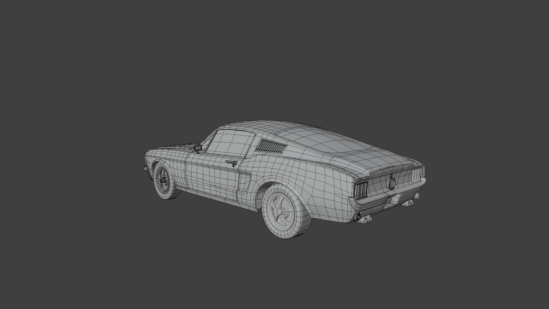 Mustang Fastback - 3D Model by LaserFase