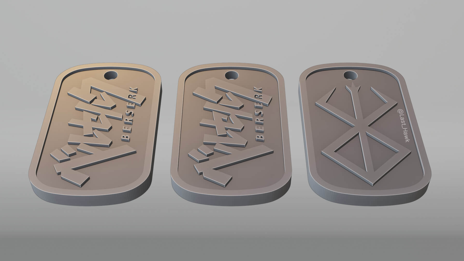 Berserk Keychain - Free 3D Model by Last_Hawk