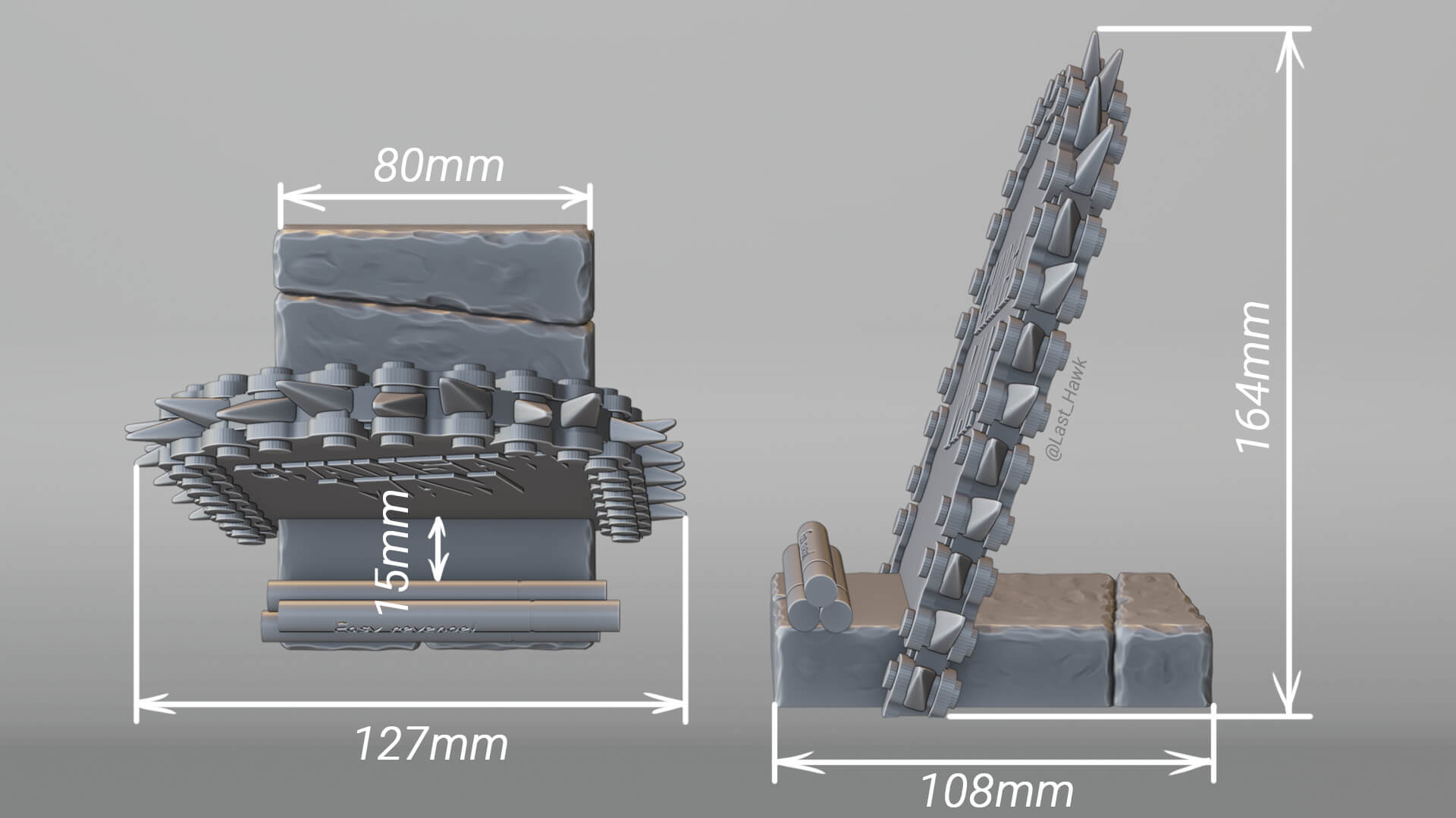 Chainsaw Man Phone Stand - 3D Model by Last_Hawk