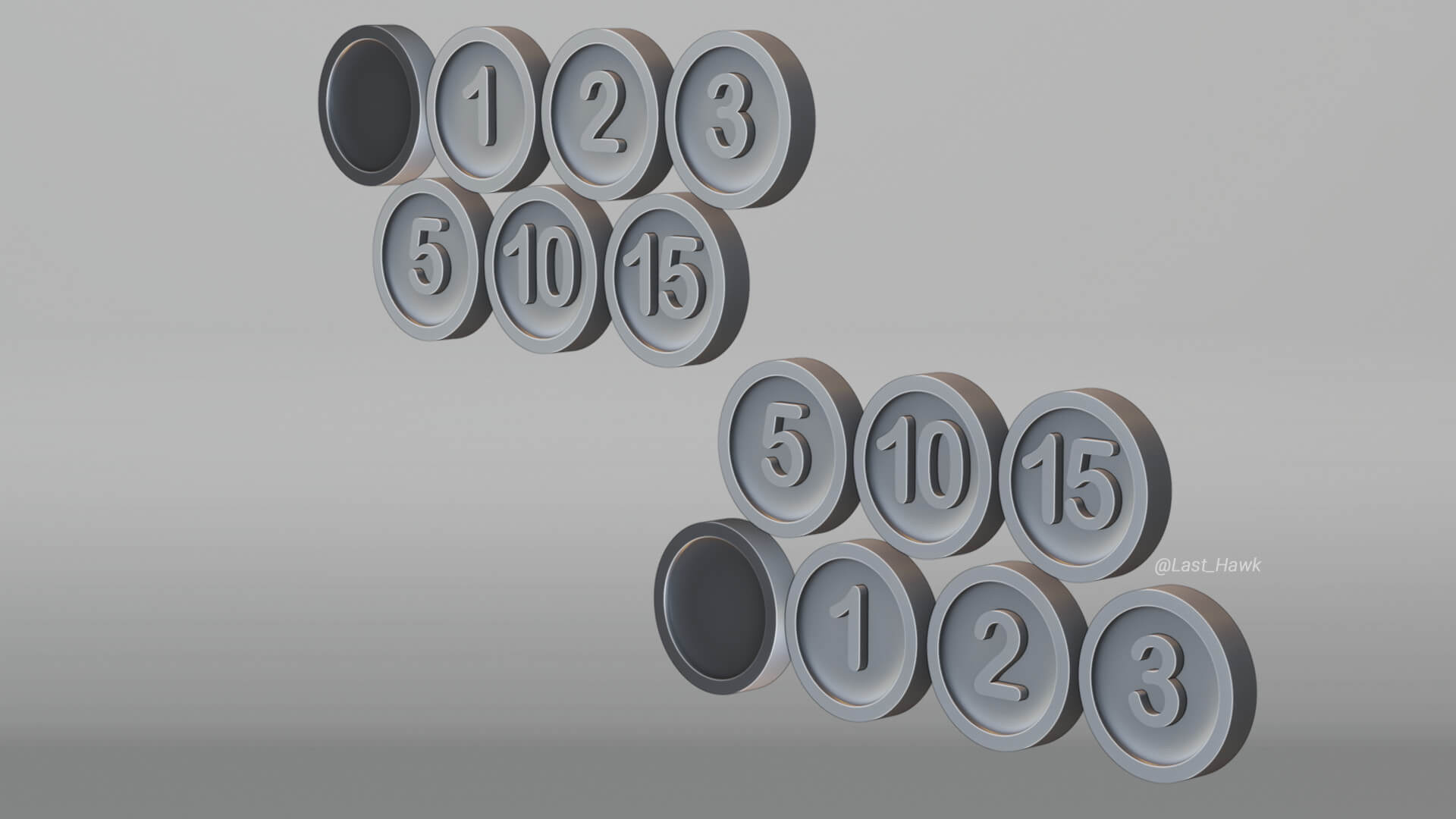 Coins for Tabletop Games - Free 3D Model by Last_Hawk