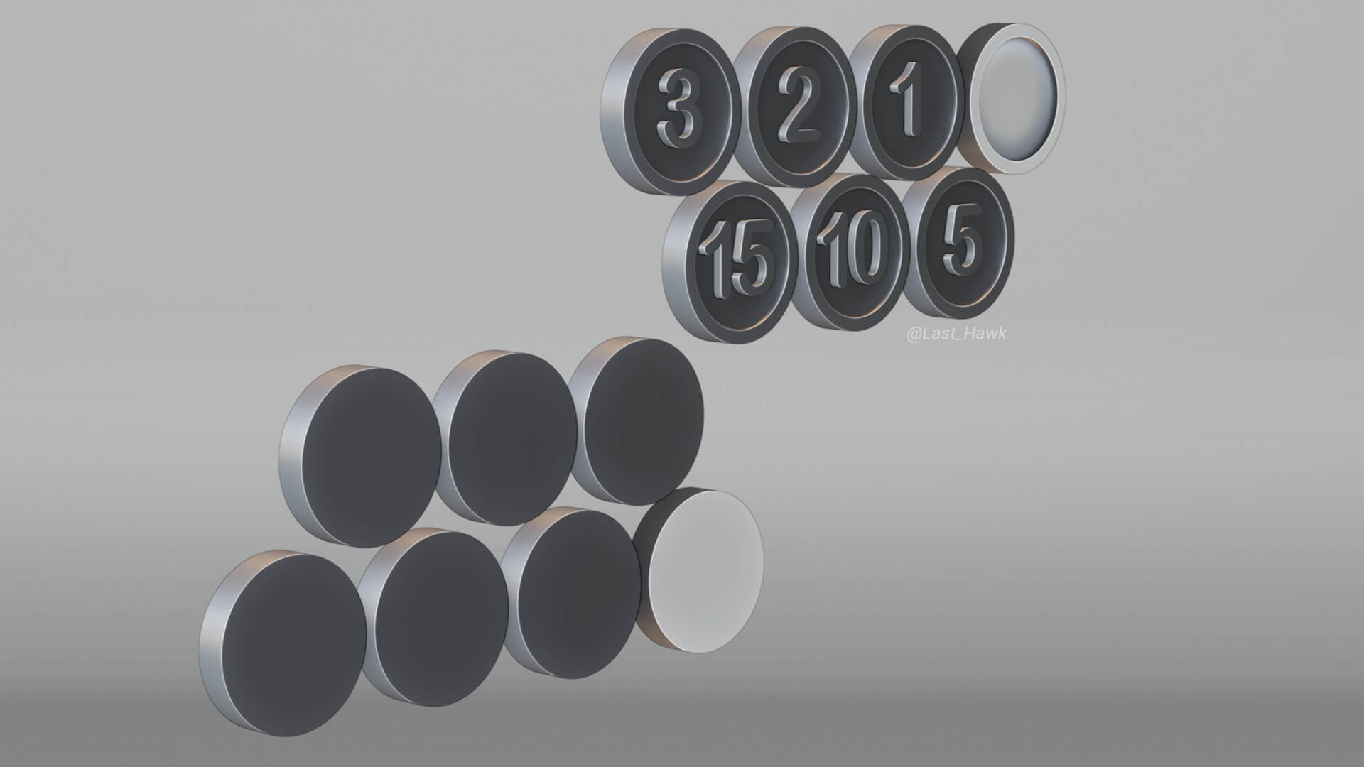 Coins for Tabletop Games - Free 3D Model by Last_Hawk