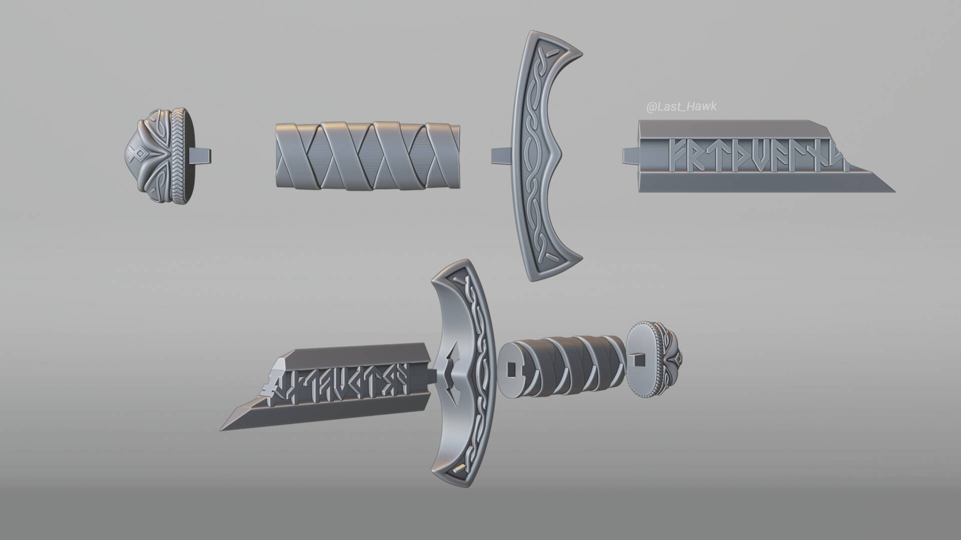 Cosplay Broken Nord Sword - 3D Model by Last_Hawk