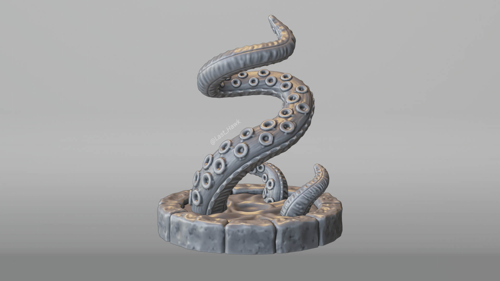 Cthulhu Pen Holder - 3D Print Model by Last_Hawk